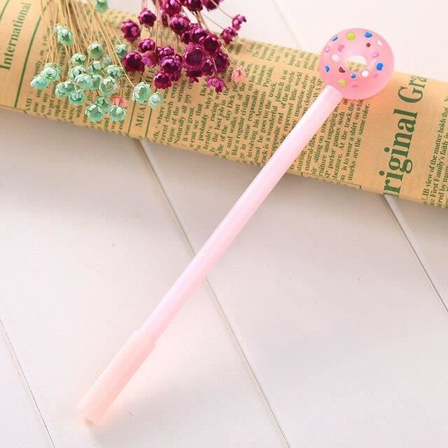 STYLO,Rose-Black--stylo à donuts mignon Kawaii, 1 pièce, papeterie ...