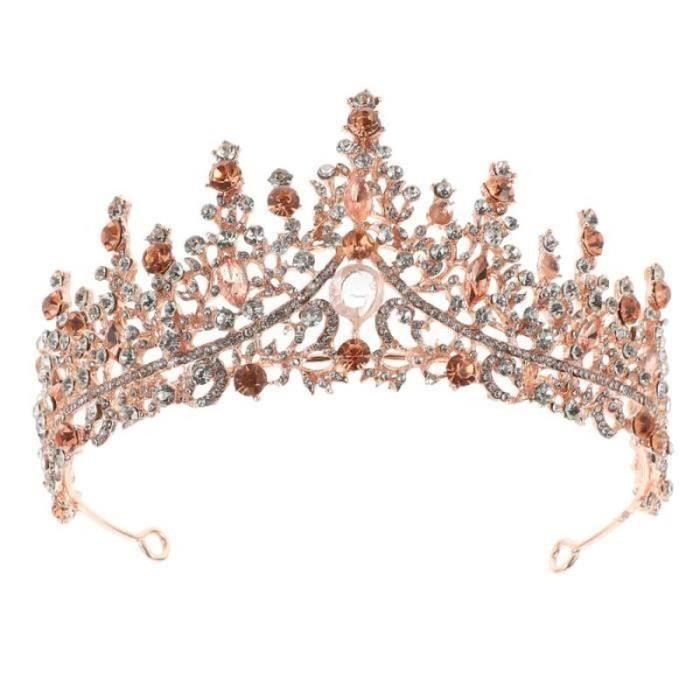Baroque Royal Crowns Tiaras: Mariée Mariage Tiara Strass Couronne ...