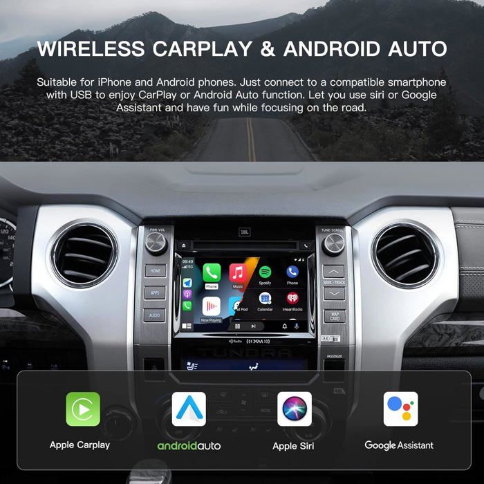 Kit de Rétrofit Carplay Sans Fil CARabc pour Toyota Auris/CHR/RAV4 2014 ...