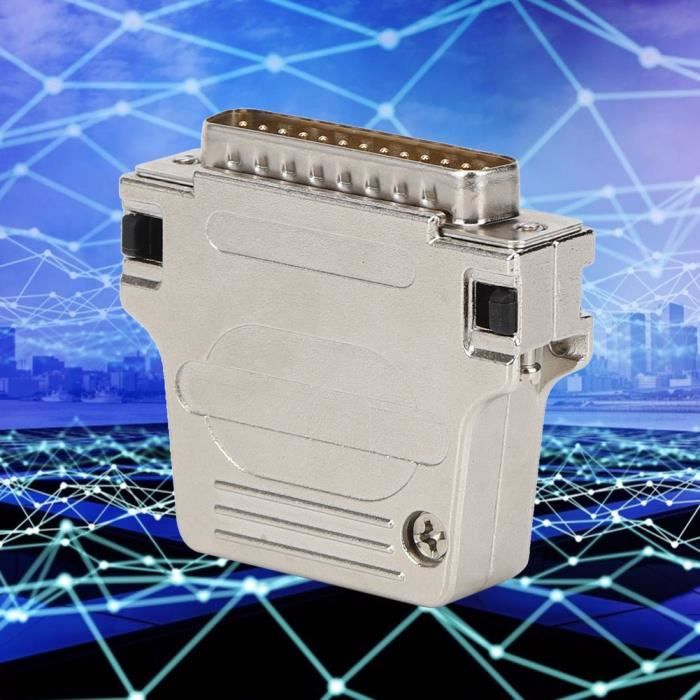 Cikonielf connecteur métallique DB25 DB25P-45 Connecteur femelle 25 ...