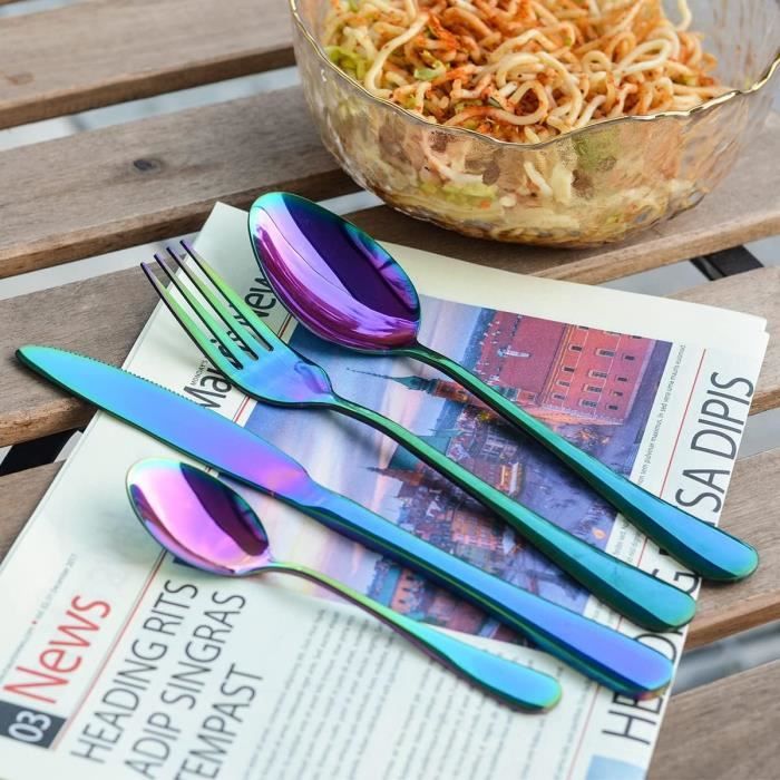 OBR KING couverts de table set de couvert inox 16 pièces avec couteau ...
