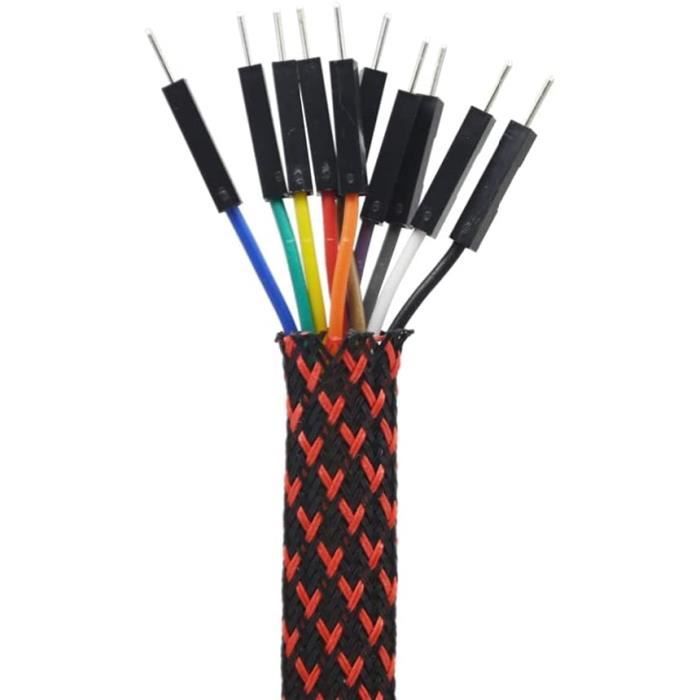 Gaines Câble,Manchon De Câble 4 6 8 10 12 14 14 Mm Braid Pet Manchons ...