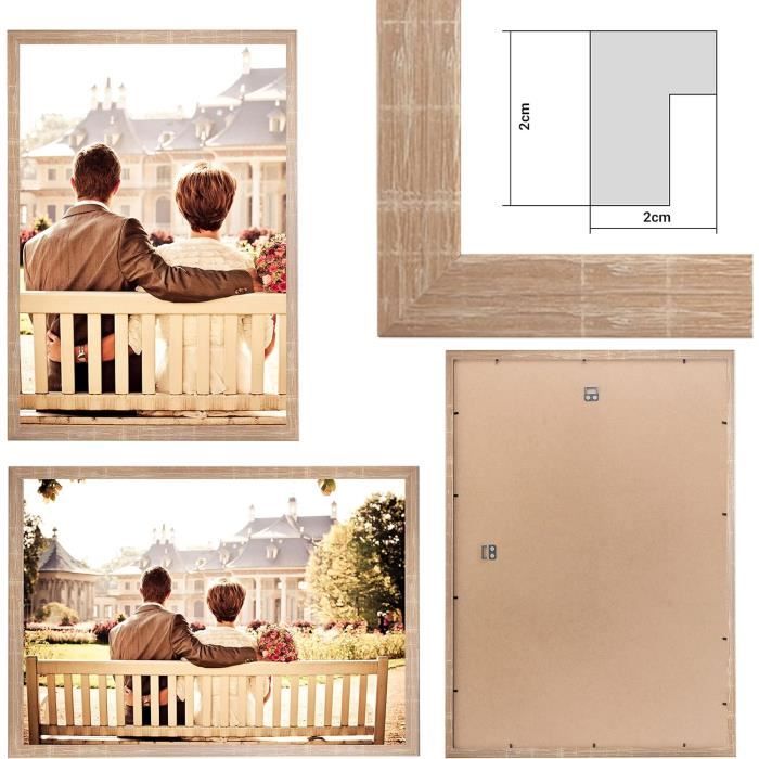 Cadre Photo 40X60 Cm, Cadre Solide En Bois Mdf, Verre Plexiglas ...
