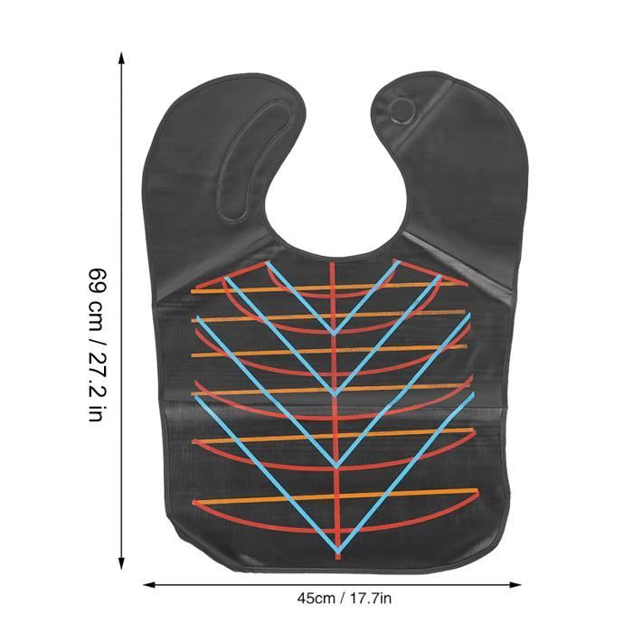 Zerodis Cape de barbier (Noir) Coiffure Imperméable Barbier Cape ...