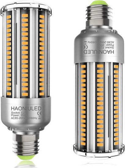 Ampoule LED E27 35W Blanc Chaud 3000K 4000LM de Haute Luminosit quivalent Ampoule E27 Halogne ...
