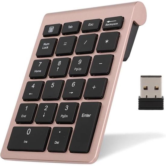 Clavier Numérique Sans Fil Avec Souris, Pavés Numériques Bluetooth 2,4 ...