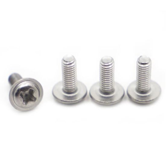 VISSERIE,304 Stainless Steel-M3 10pcs-8mm--Vis à tête ronde Phillips avec rondelle en acier ...