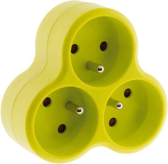 Transparent Multiprise 3 prises triangulaire - Triplite - 3x16A - Anis ...