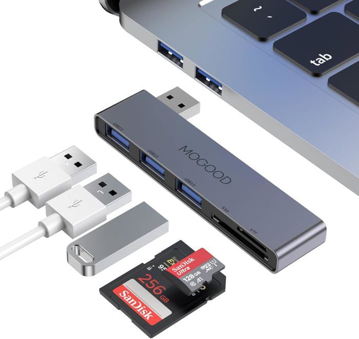 Usb Hub 5 In 1 Multiport Station D'Amarrage Usb Adapte Avec 1 × Usb 3.0 ...