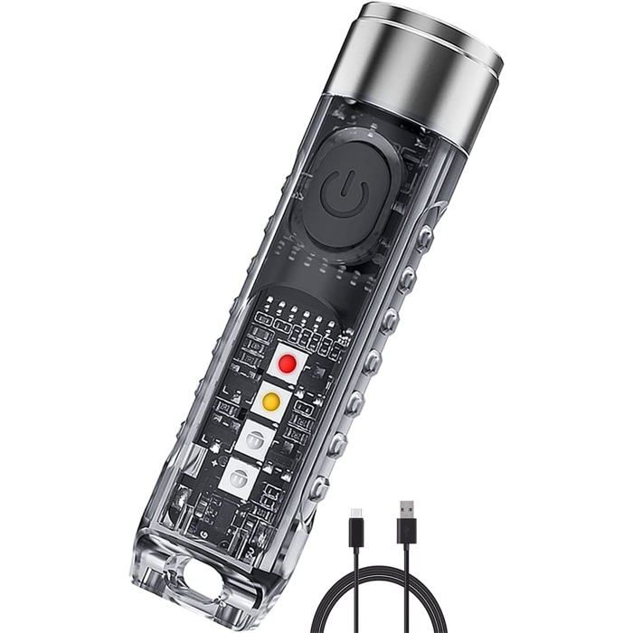 Mini Lampe Torche LED, Lampe de Poche de 400 Lumens Rechargeable USB ...