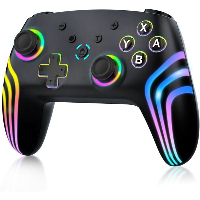 Manette sans fil pour console - DEBSY - 7 couleurs RGB - Double ...