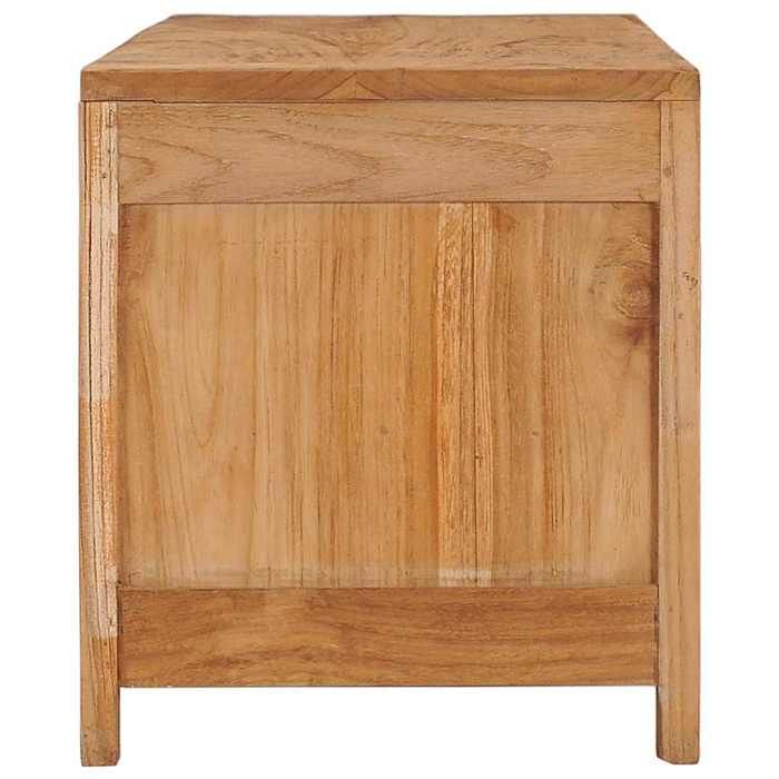 Meuble TV de teck massif rustique - vidaXL - bois de teck massif - 2 ...