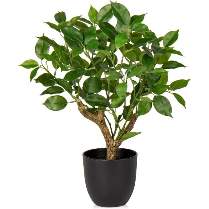 Ficus Artificiel En Pot - Ficus Vert - Arbre Artificiel D'Intérieur Pour La Maison, La Cuisine ...