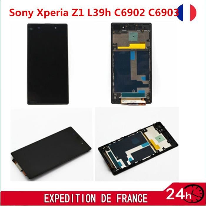 LCD Écran Vitre Tactile Complet Cadre Noir Pour Sony Xperia Z1 L39H C6902 C6903 - Cdiscount ...