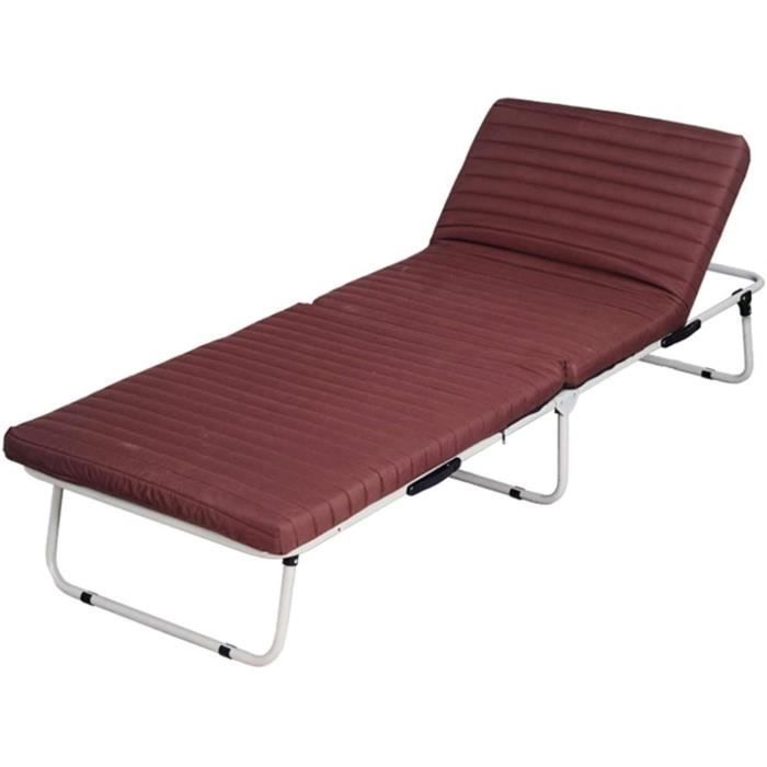 Lit inclinable pliant lour347 - Cdiscount Maison