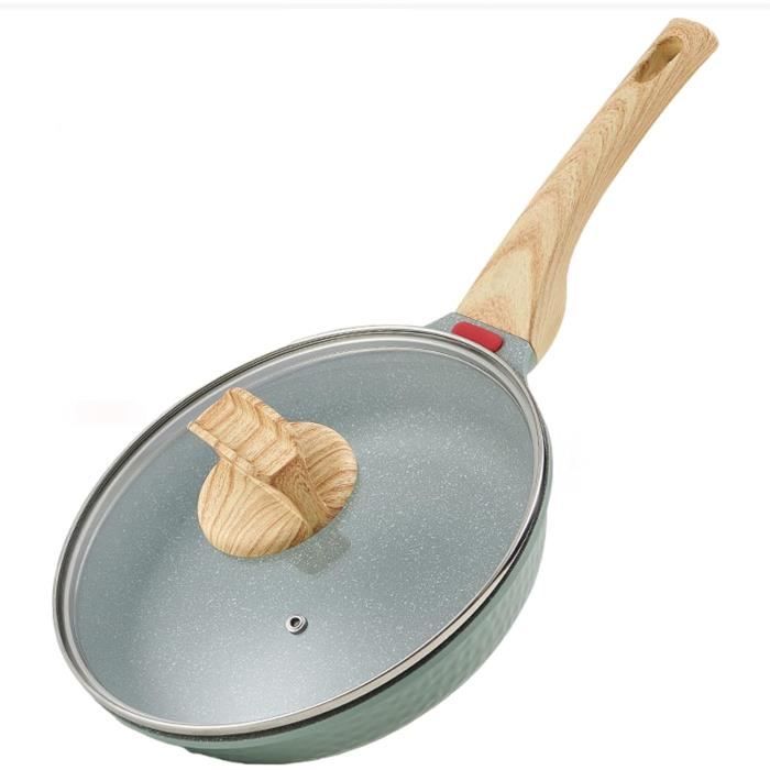 Poêle À Frire En Aluminium, Revêtement Antiadhésif Fond Epais À Plusieurs Couches Poignée En ...