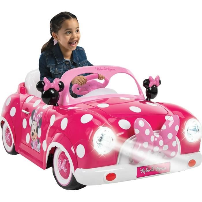 Huffy Disney Minnie Mouse Girls Electric Ride On Car Voiture motorisee alimentee par batterie 6 V amusante sons lumieres Cdiscount Jeux Jouets