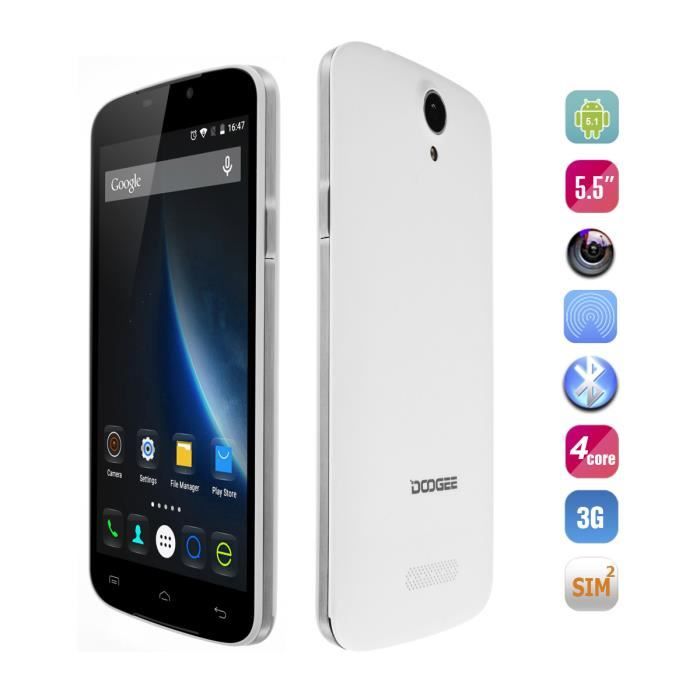 Doogee X6 PRO 4G SMARTPHONE 5,5 pouces IPS Quad-core Cell Phone 8.0MP ...