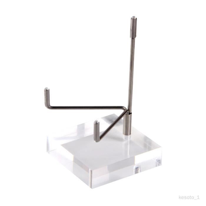 Étagère de support en métal et acrylique clair pour bijoux et pièces de ...