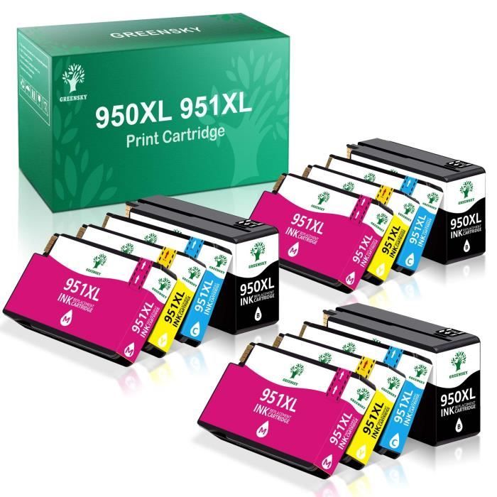GREENSKY 12 Cartouches d'encre pour HP 950XL 951XL 950 XL 951 XL pour ...