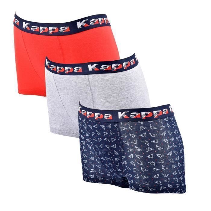 Boxer Enfant KAPPA Lot de 3 - Pack de 3 Boxers - Blanc - Garçon Pack de ...