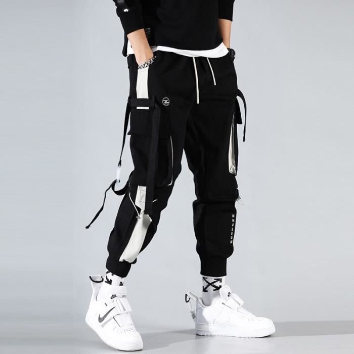 Pantalon sarouel - XK18 - Hip Hop coréen - Taille élastique - Plusieurs ...