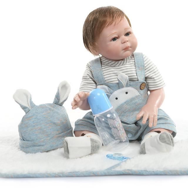 Silicone Poupée Poupon Réaliste Bébé Nouveau-Né Bébé Jouet Cadeau ...