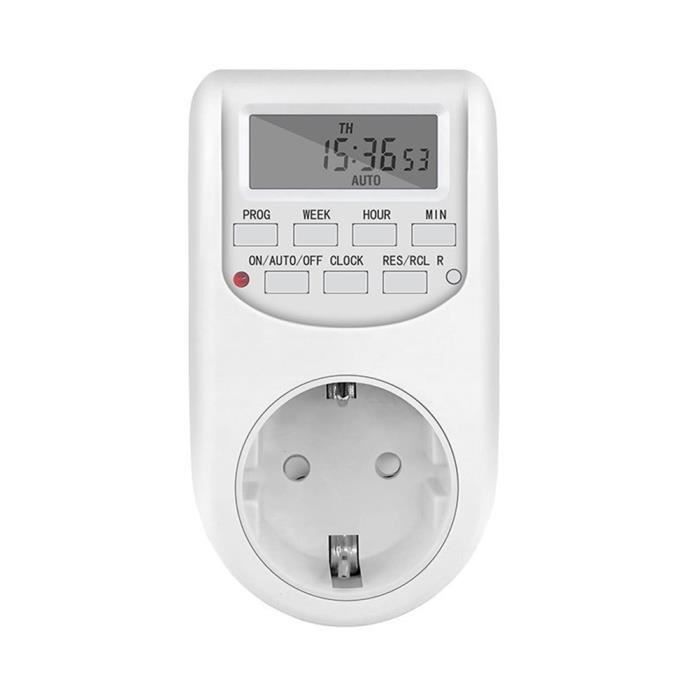 Prise NuméRique éLectrique avec Minuterie Prise Minuterie Prise 220V ContrôLe Du Temps ...