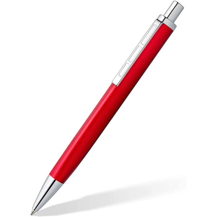Stylo bille rétractable triplus - STAEDTLER - M - Rouge - Bille ...