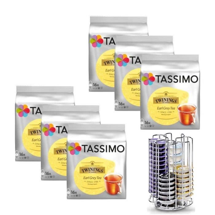 6 Tassimo Twinings Earl Grey + Support de T DISCs (52) - Cdiscount Au ...