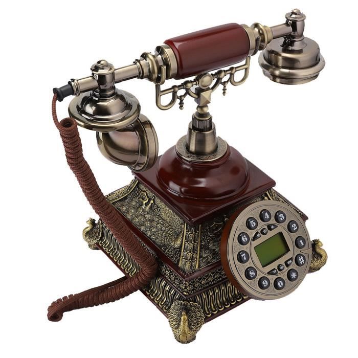 Téléphone Fixe Vintage, ASHATA téléphone rétro / téléphone Design rétro ...