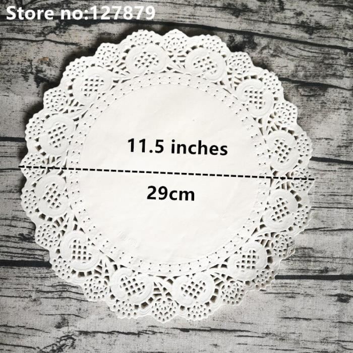 11.5inches 29cm-ROUND-Napperon Vintage en dentelle, napperon rond en ...