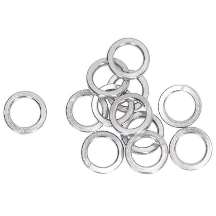 Tbest Spring Washer 150Pcs Split Lock Washers A2 Stainless Steel for Factories for Home for ...