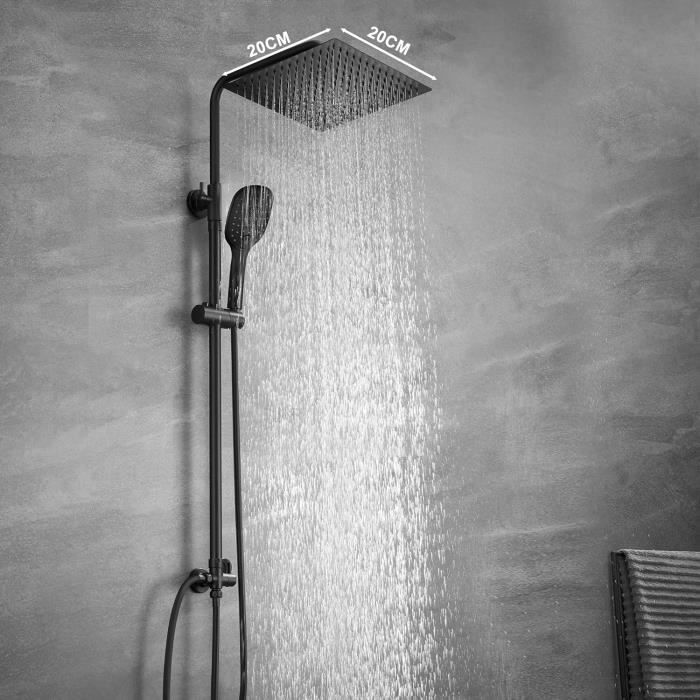 Colonne De Douche Réglable En Hauteur - Kit De Douche À Effet Pluie ...