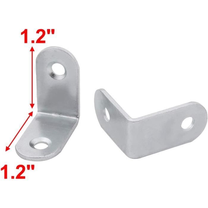 30pcs Equerre D angle Droit Équerre Fixation Plaque Assemblage ...