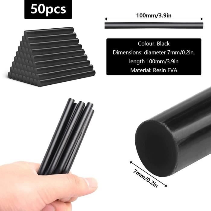 Colle Pistolet À Colle, 50 Pièces 7 X 100Mm Bâtons De Colle Chaude ...