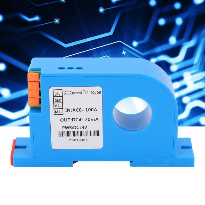 CET - Transmetteur de courant AC0‑100A Transmetteur de courant AC DC4 ...
