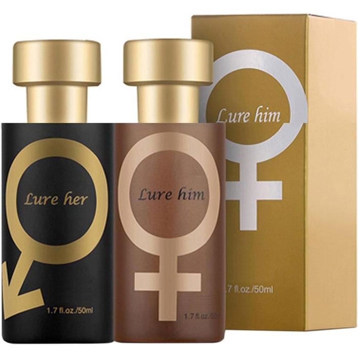 2 bouteilles Lure Her Parfum Pour Homme, Love Cologne phéromones Pour ...