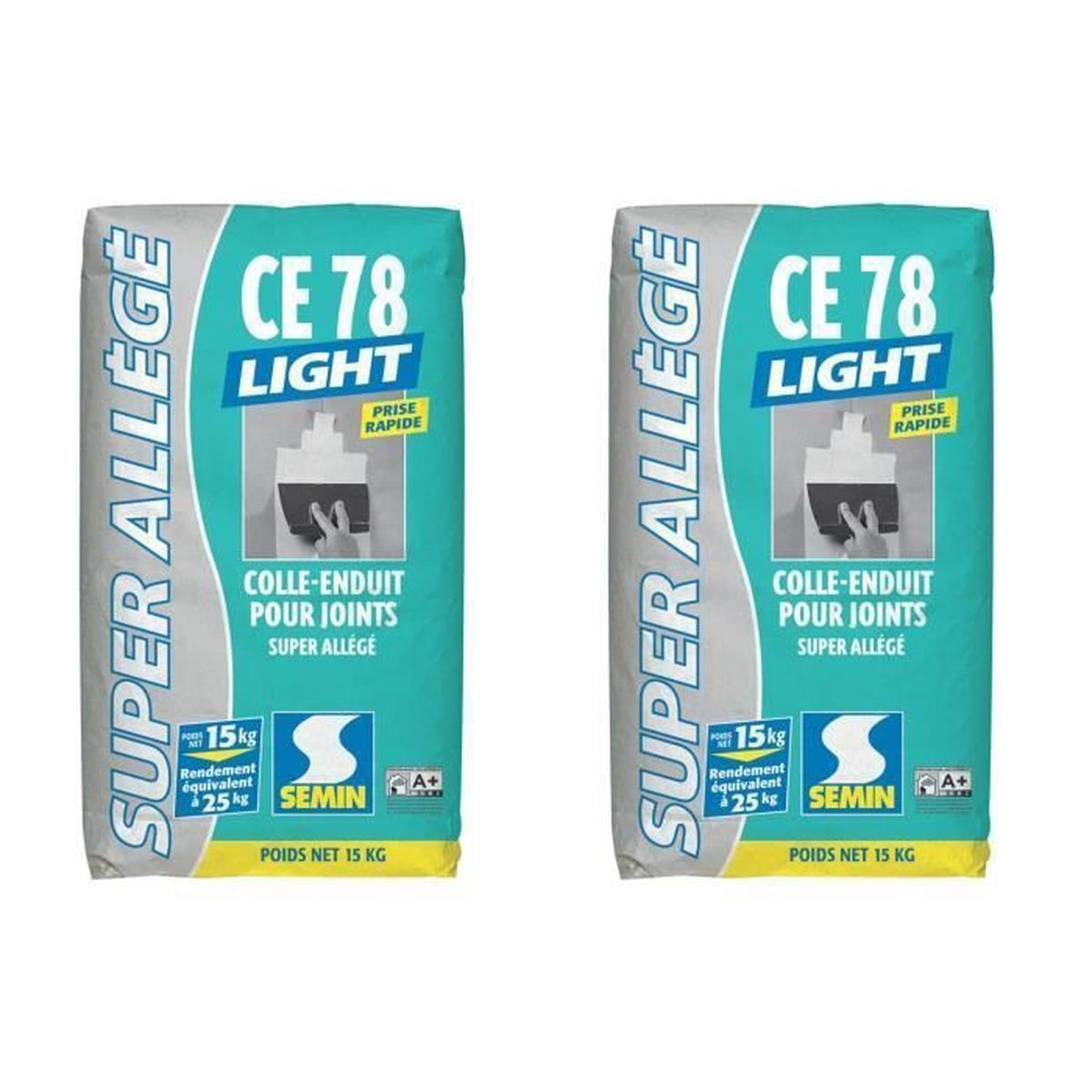Enduit pour Joint Allégé CE 78 Pate Light Semin, Poudre Sac de 15 kg ...