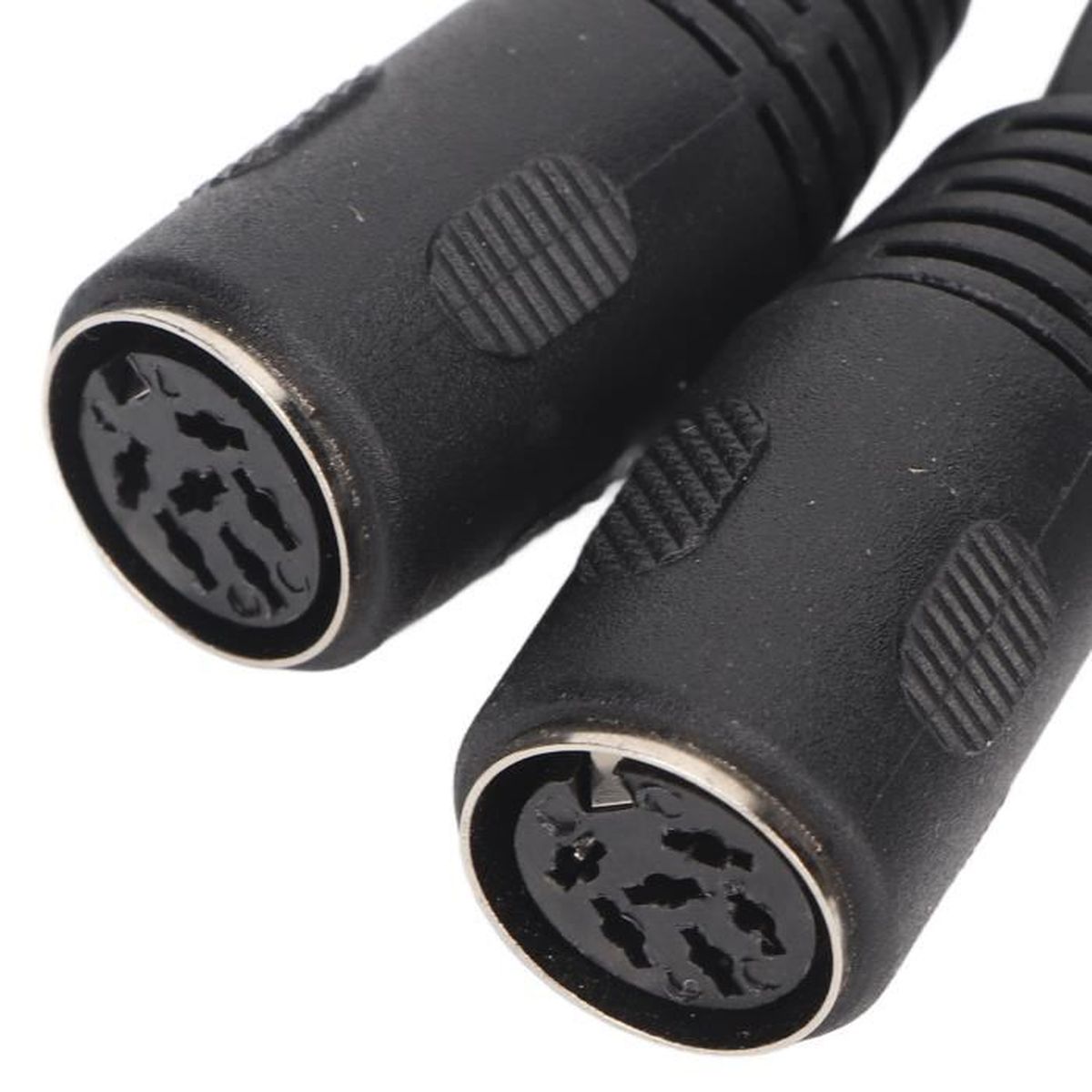 XIJ - Câble répartiteur en Y DIN 6 broches 6 broches DIN mâle à 2 prises femelles câble ...