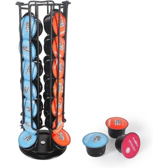 Porte Capsules de Café - Caffitaly - A682 - 28 Capsules - Pivotant 360 ...