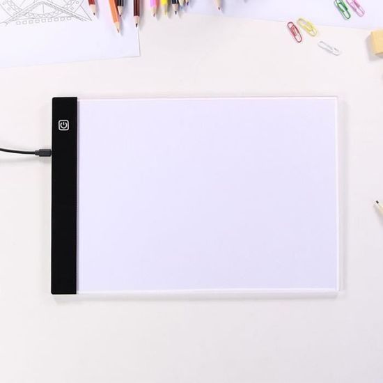 DIANWAA LED Light Pad Tablette Lumineuse Réglable A3 Avec des Panneaux ...