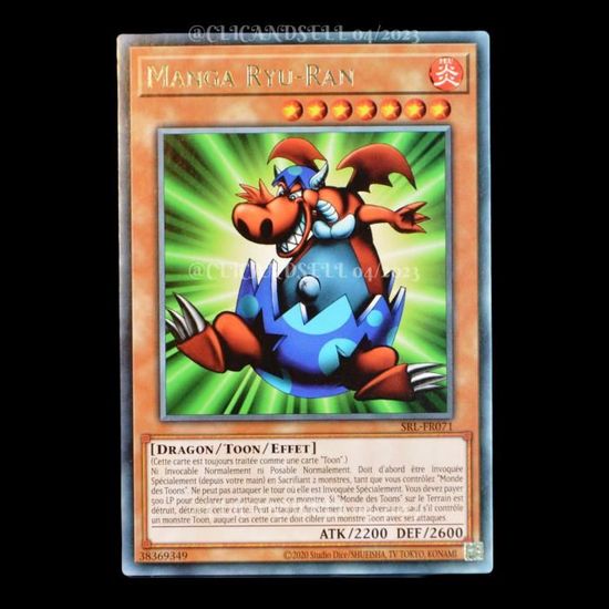 Carte YU-GI-OH SRL-FR071 Manga Ryu-Ran - Cdiscount Jeux - Jouets