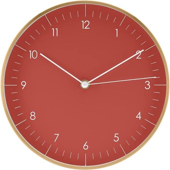 Horloge Murale À Quartz, Design Minimaliste Scandinave, Pendule De ...
