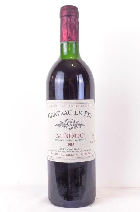 Médoc château le pey fût de chêne rouge 1989 - bordeaux - La cave Cdiscount