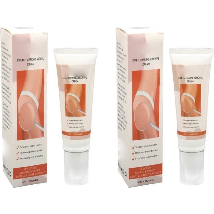 Crème Anti Vergetures Cicatrices 2 Pièces Efficace L'élimination des du ...