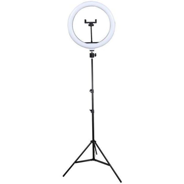 Anneau Lumineux 12" avec Trépied Extensible 160 cm, 3 Modes de Lumière ...