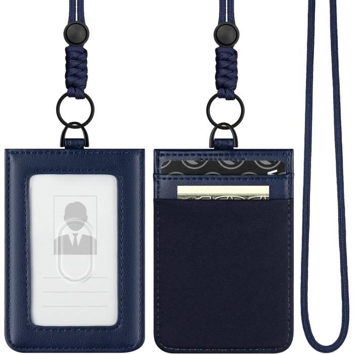 Porte-badge d'identification avec lanière pour femme et homme Porte ...