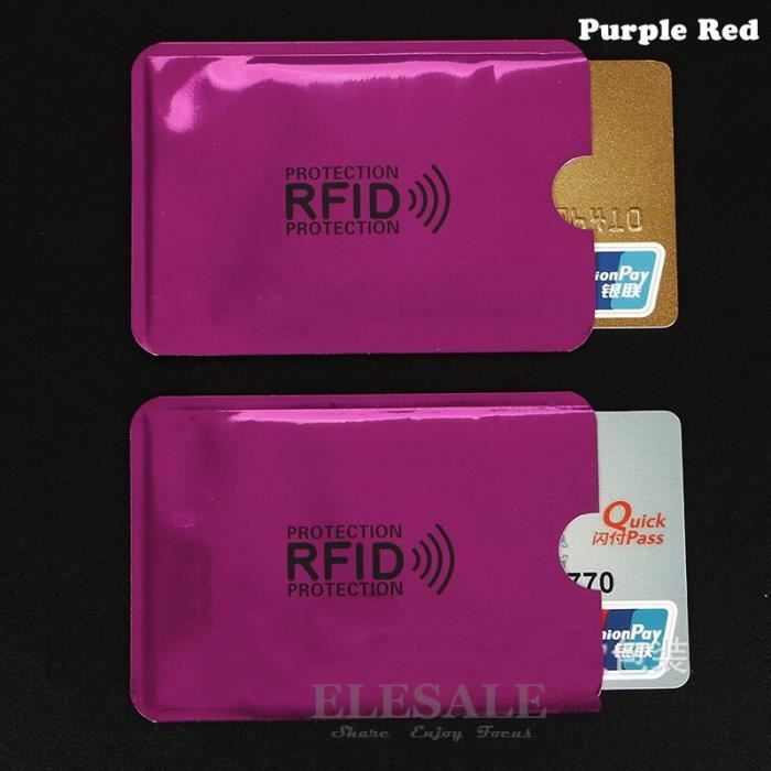 Feuille de protection Anti-Scan pour cartes de crédit RFID, feuille d ...
