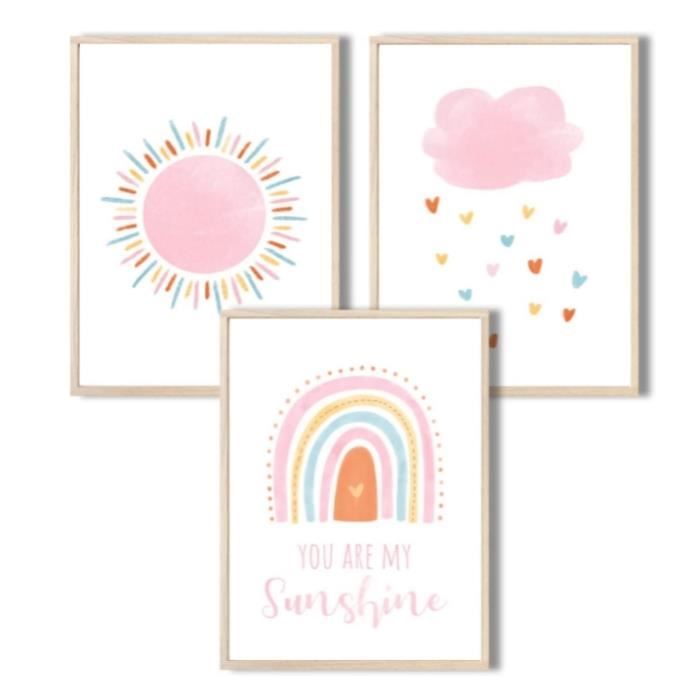 Poster pour chambre d'enfant,Lot de posters Tableau mural avec ...